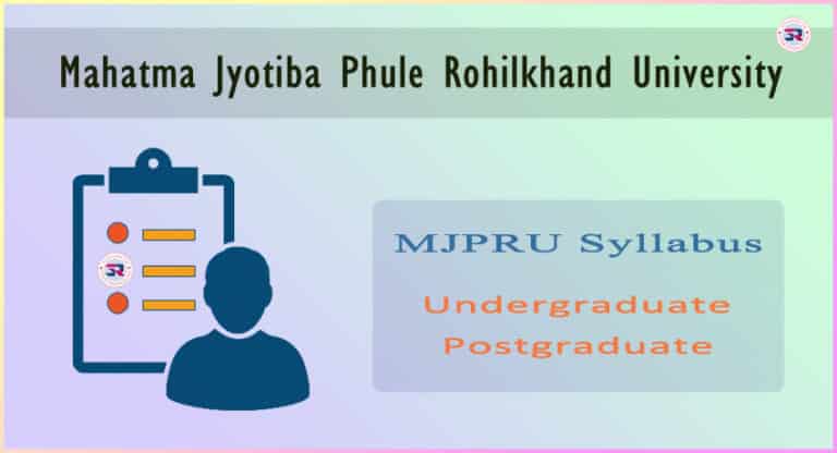 MJPRU Syllabus 2023: Download UG, PG & Other Courses Syllabus PDF